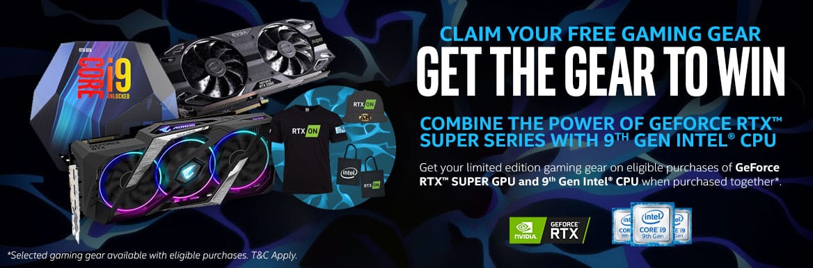 Bonus merch with selected Intel CPUs and NVIDIA Graphics Cards
